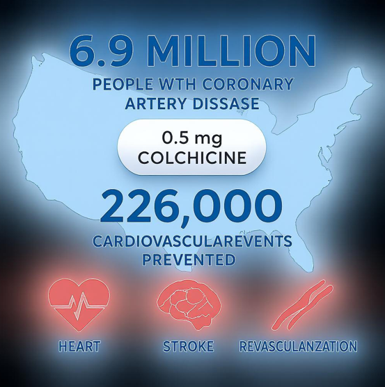 Low-Dose Colchicine Could Prevent Over 220,000 Cardiovascular Events in ...